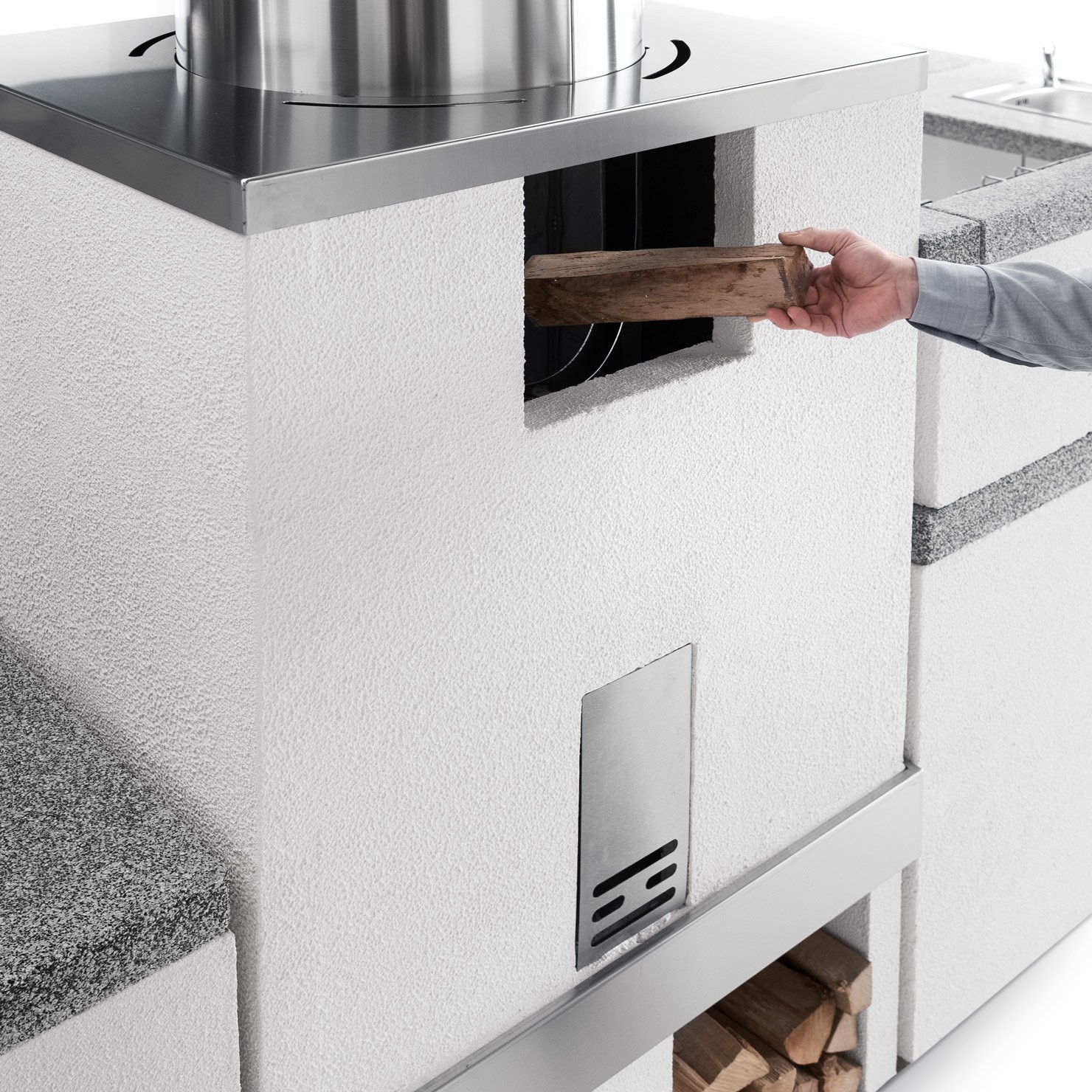 Hot-coal maker module, Outdoor kitchens | Palazzetti In Giardino
