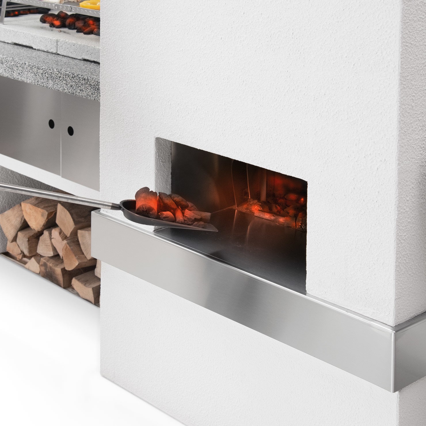 Hot-coal maker module, Outdoor kitchens | Palazzetti In Giardino