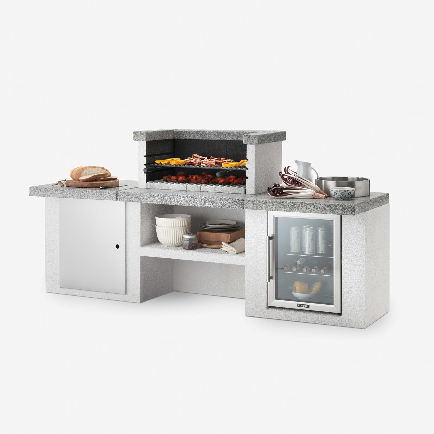 Countertop barbecue Grey, Outdoor kitchens | Palazzetti In Giardino