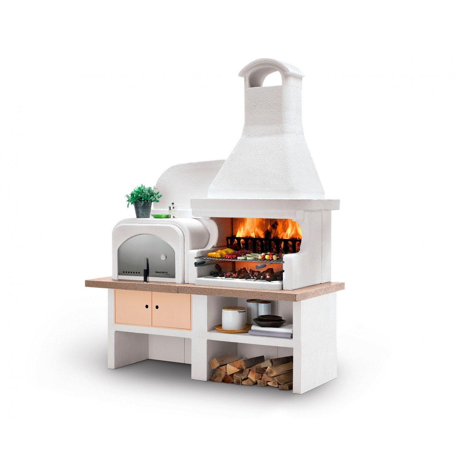 Malibù Oven lh version, Cement barbecues | Palazzetti In Giardino